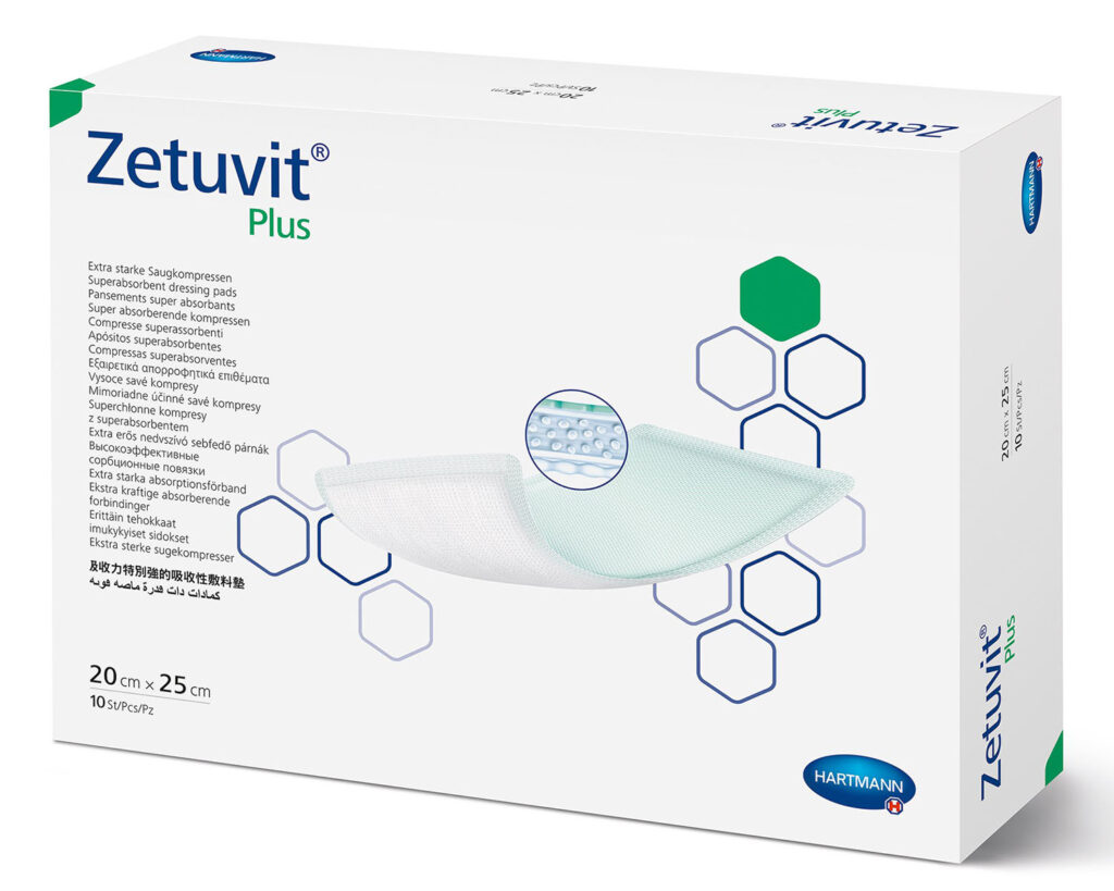 Zetuvit® Plus opatrunek z superabsorbentem (SAP) na rany silnie sączące ...